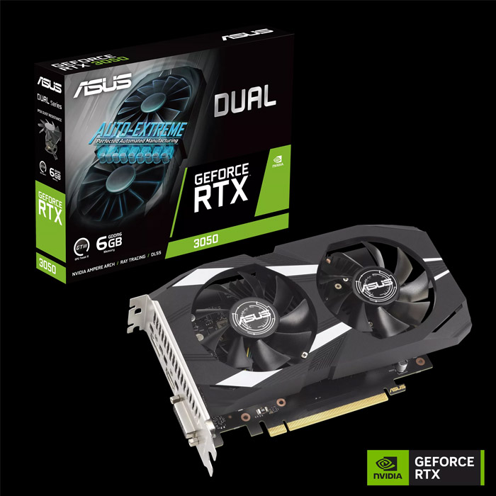 VGA ASUS Dual GeForce® RTX 3050 6GB GDDR6 OC - Perdana Computer